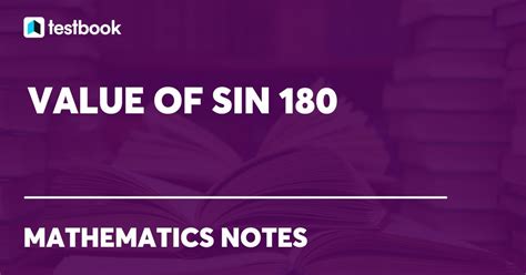 Sin 180 Degree Definition Value Methods Table Periodicity
