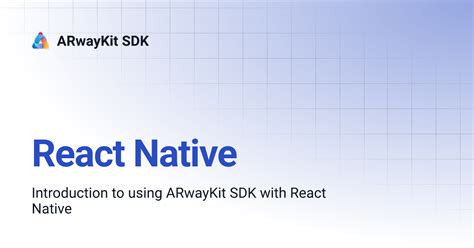 React Native Arwaykit Sdk