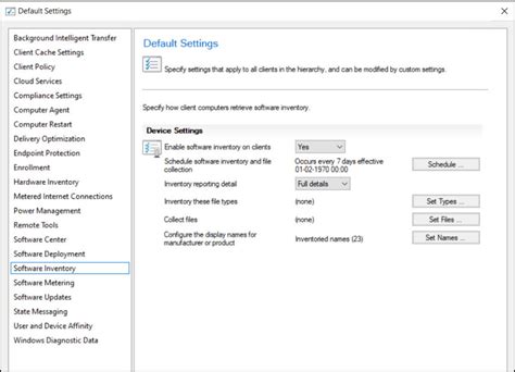 Configure Client Settings In Sccm Configuration Manager