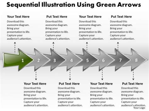 Ppt Sequential Instance Using Shapes Arrows Powerpoint Templates