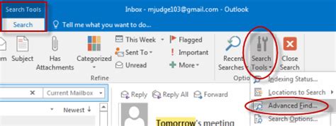 Outlook Search Function Find Emails Quickly Tech Agilist