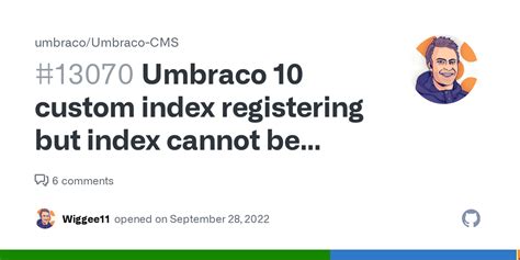 umbraco 10 custom index registering but index cannot be rebuilt because