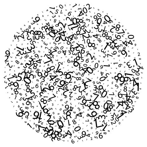 Download Random Numbers In A Cloud Svg Freepngimg