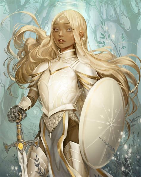 Paladin Of Light Mioree Dnd Selune Paladin Dandelion Dnd Dnd