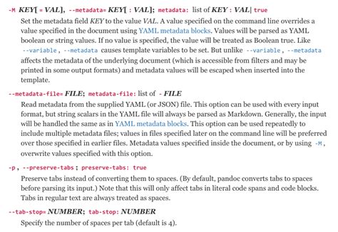 better defaults file documentation · issue 5990 · jgm pandoc · github