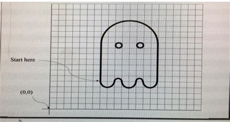 solved write g code for this picture without eyes
