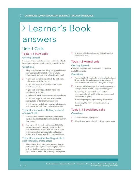 science learner s book pdf