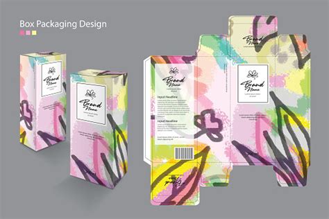 포장 상자 화장품 보충 스파 미용 식품 머리 피부 로션 의학 크림을위한 포장 디자인 템플릿 3d 상자 모의 제품 디자인 잎과 꽃 배경 벡터 0명에 대한 스톡 벡터 아트 및