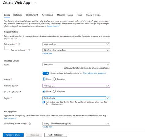 Deploying A React Vite Application To Azure App Service With Azure