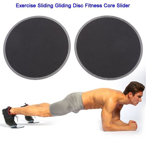 2 Pack Fitness Slider Discs For Full Body Workout Core Strengthening