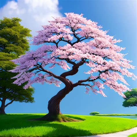 Premium Ai Image Sakura Tree Model Idea For Game