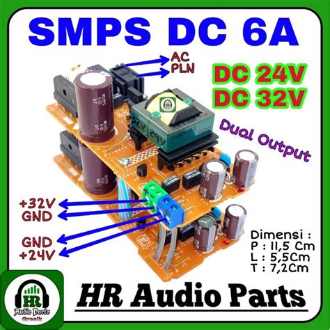 Jual Smps DC 24V DC 32V 6A Double Output 24v 32v Dc 6Ampere For Amplifier Tone Control