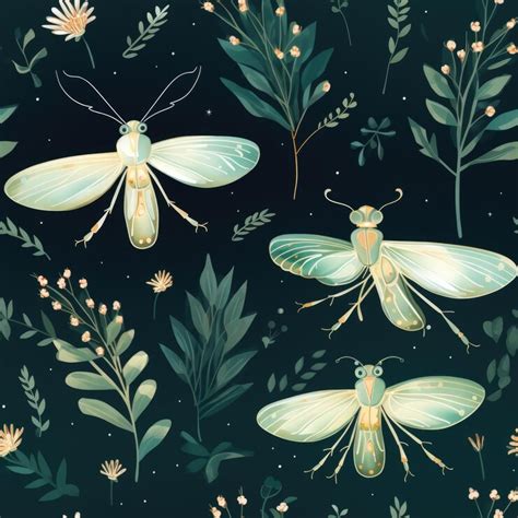 Premium Ai Image Grasshopper Pattern Illustrated Simple Texture