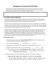 Measuring Your VO Max A Guide To Cardio Endurance Tests Course Hero