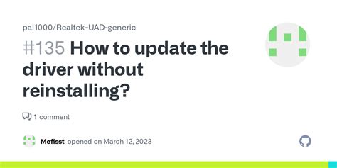 how to update the driver without reinstalling · issue 135 · pal1000