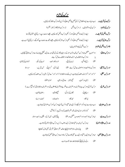 مرکب کی اقسام Pdf