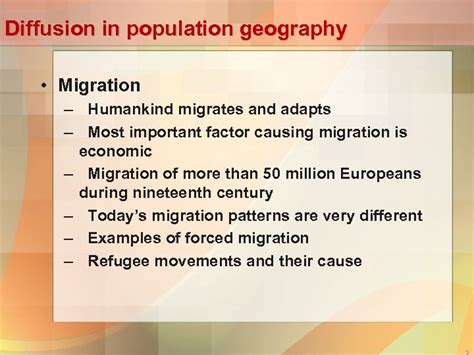 Migration And Diffusion Chapter Diffusion In