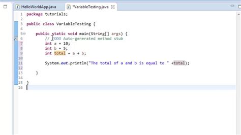 Java Tutorial 3 Intro To Variables Youtube