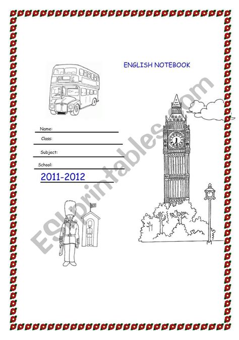 English Notebook ESL Worksheet By Chigoli