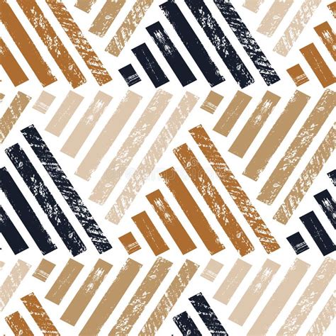 Hand Drawn Grunge Style Weaving Seamless Pattern Black And White Vector Wicker Texture