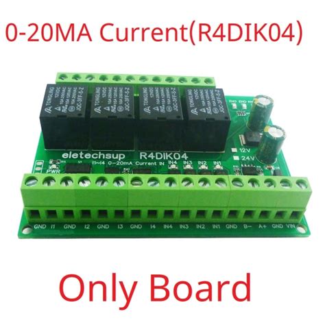 R4dik04 12v 0 20ma 4ai 4di 4do Modbus Gateway Module Digital Analog Quantity Acquisition
