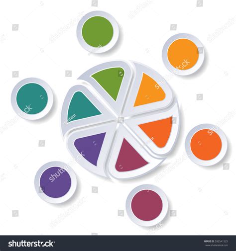 Template Infographics Pie Chart Area Chart Stock Illustration Shutterstock
