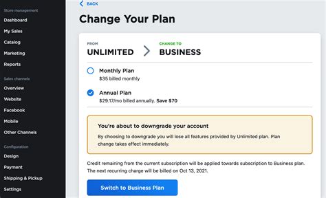 Upgrading Or Downgrading A Paid Plan Ecwid Help Center