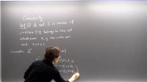 Linear Programming Lecture 12 Convexity Youtube