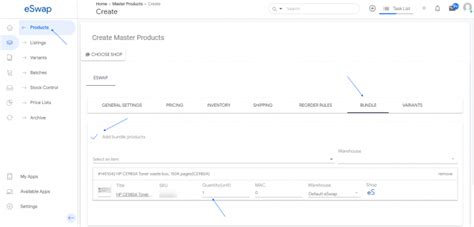 Create And Manage Bundles Eswap