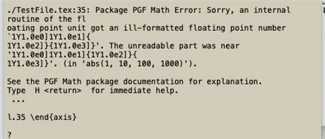 Axis Plotting A Log Graph With Pgfplots TeX LaTeX Stack Exchange