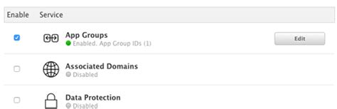 App Woth App Groups Enabled