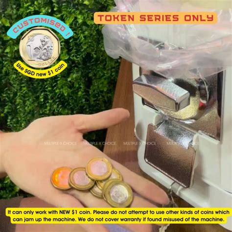 Multi Purpose Gachapon Vending Token Machine Gum Ball Coffee Tea Capsule Storage Dispenser Retro