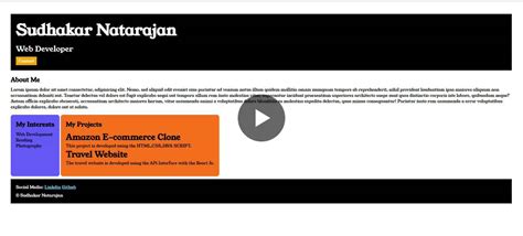 Webdevelopment Frontenddevelopment Html Css Responsivewebdesign Sudhakar N