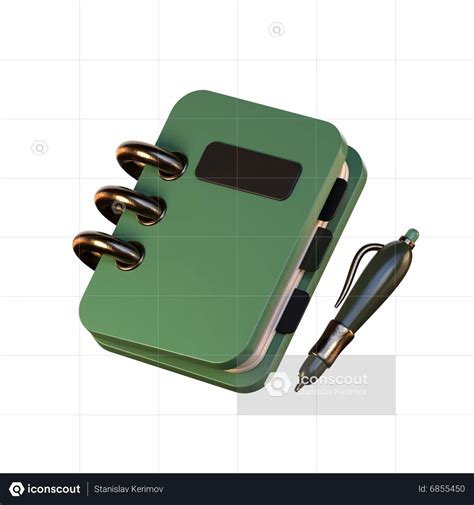 Notebook 3d Icon Download In Png Obj Or Blend Format