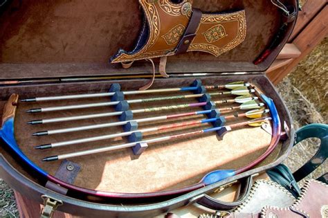 Premium Photo Old Style Old Wooden Arrows