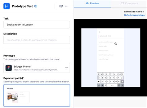Prototype Test Setting Success Criteria In Goal Based Prototype Tests