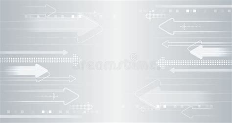 Science Concept Horizontal Arrows And Stripes Abstract Hi Tech