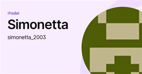 Simonetta Simonetta 2003 Profile Padlet
