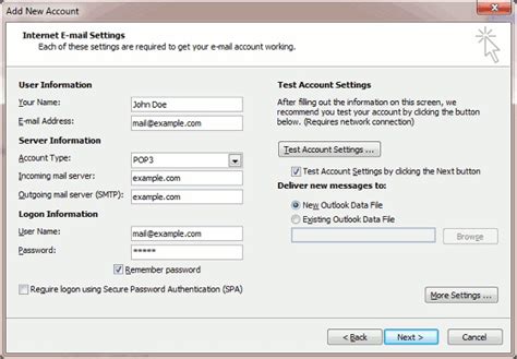 How To Configure A POP Email Account In Microsoft Office Outlook HostJelly