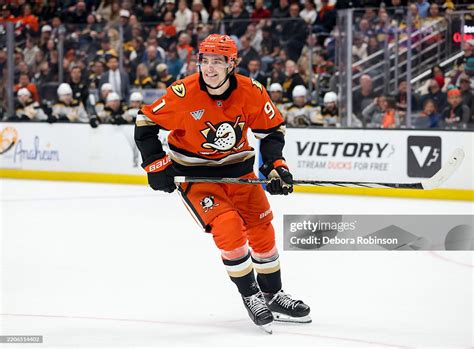 Leo Carlsson Of The Anaheim Ducks Smiles During The Second Period