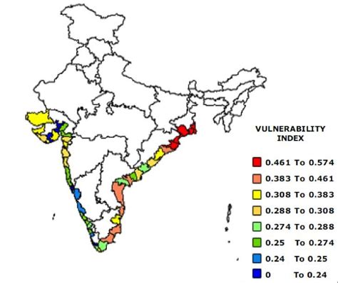 Vulnerability Index For Indian Coastal Districts Download Scientific