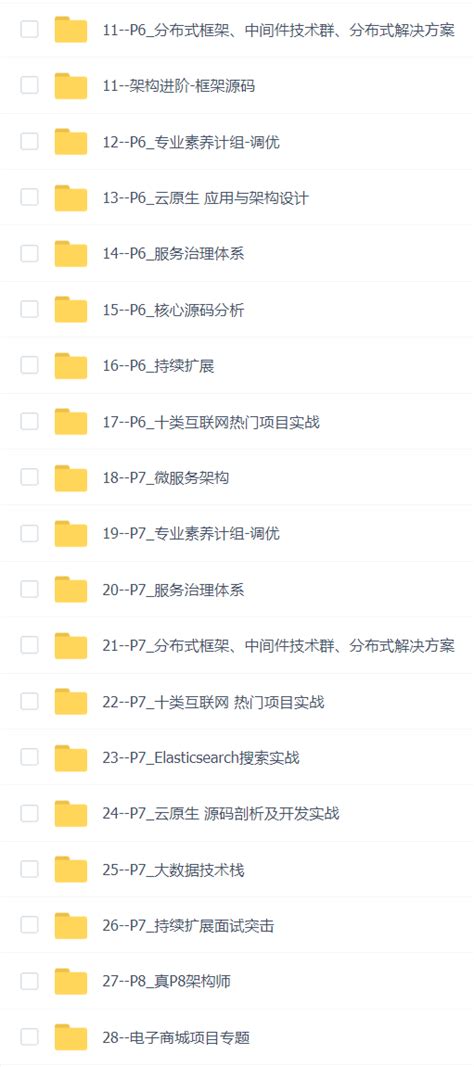 Java架构 马士兵 互联网高级架构师 Mca 202310v学习资源网