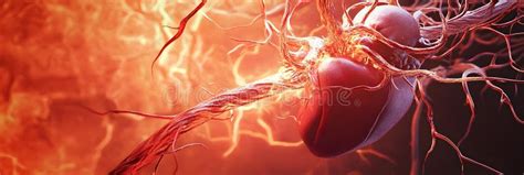 Vibrant Neural Network Illuminating The Path Of Electrical Impulses In The Brain Captivating
