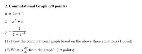 Solved Computational Graph Points Chegg