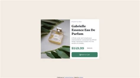 Frontend Mentor Responsive Perfume Advertisement Coding Challenge