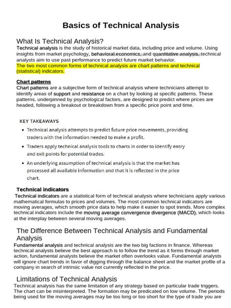 Basic Of Technical Analysis Pdf