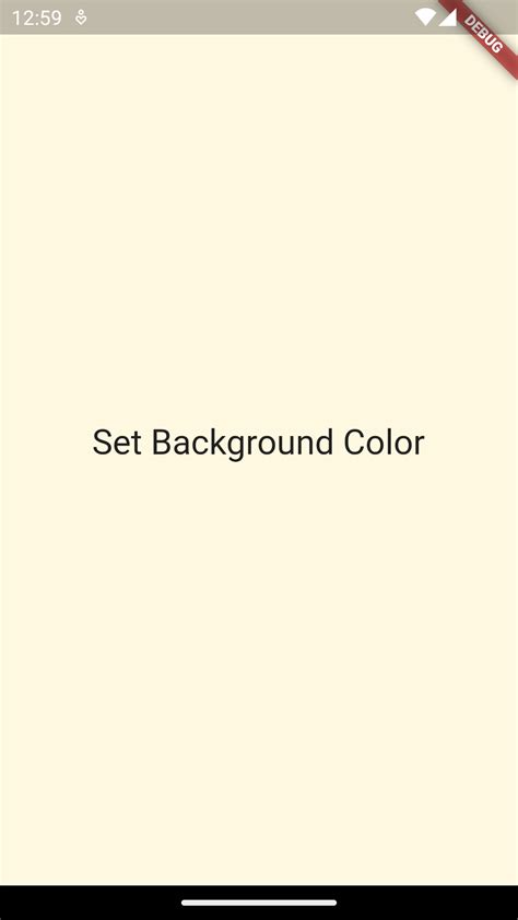 Flutter Set Entire App Background Color