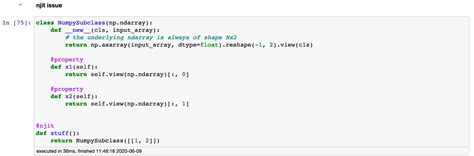 Cant Njit Code Containing An Npndarray Subclass · Issue 5827 · Numbanumba · Github