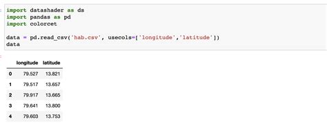Python Datashader On Google Colab Blank Output Stack Overflow