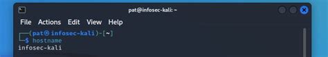 How To Easily Change Hostname On Kali Linux InfosecScout